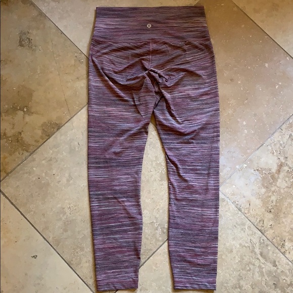 lululemon athletica | Pants & Jumpsuits | Lululemon Leggings Pink Grey ...